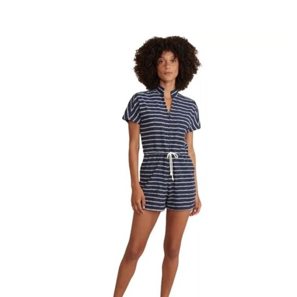 Marine Layer | Pants & Jumpsuits | Marine Layer Terry Blue Stripe ...